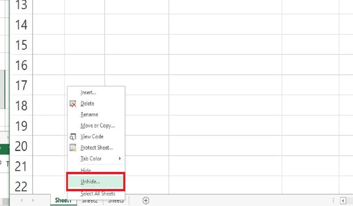Cara Memunculkan Sheet Di Excel, Sheet Hilang Dan Tersembunyi Bisa Di ...
