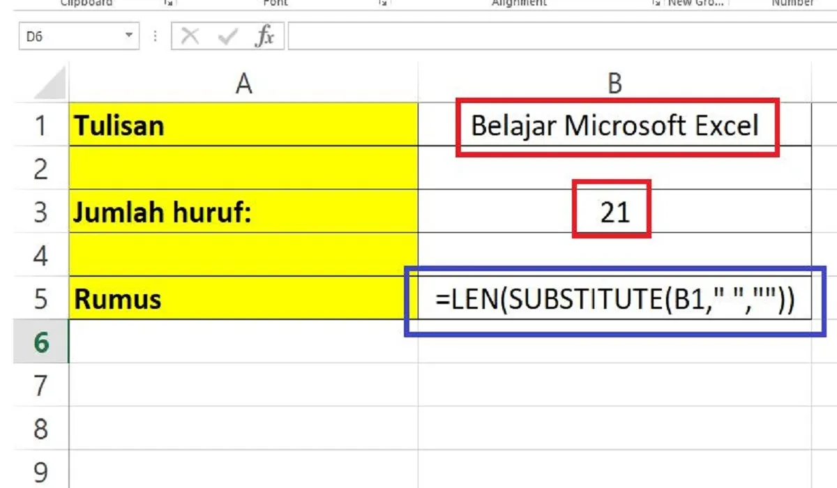 Cara Menghitung Jumlah Huruf Di Excel, Berikut Contoh Dan Tutorial ...