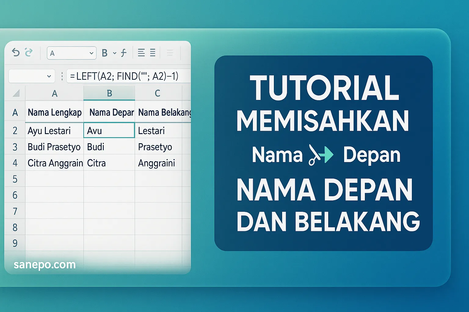 Tutorial Memisahkan Nama Depan Dan Belakang: 7 Langkah Ultimate ...